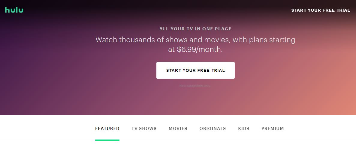 Hulu Subscription Plans 2023 free trial offer and 65% discount