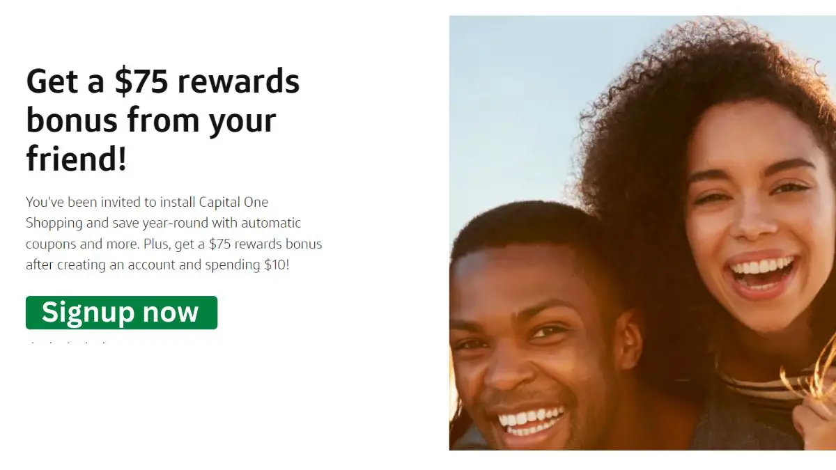 Capital One Shopping Referral Bonus: $75 Per Referral up to $500 Annual